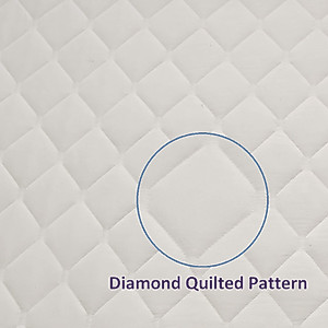 Beautyrest Cotton Heated Mattress Pad - Bed Warmer with 20 Heat Settings Controller, Auto Shut Off Timer, All Around Elastic Deep Pocket, UL Certified, Machine Washable, White Queen