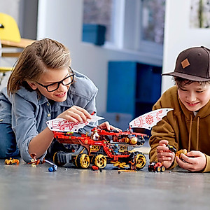 LEGO NINJAGO Land Bounty 70677 Toy Truck Building Set with Ninja Minifigures, Popular Action Toy with Two Toy Vehicles and Toy Ninja Weapons for Creative Play (1,178 Pieces)