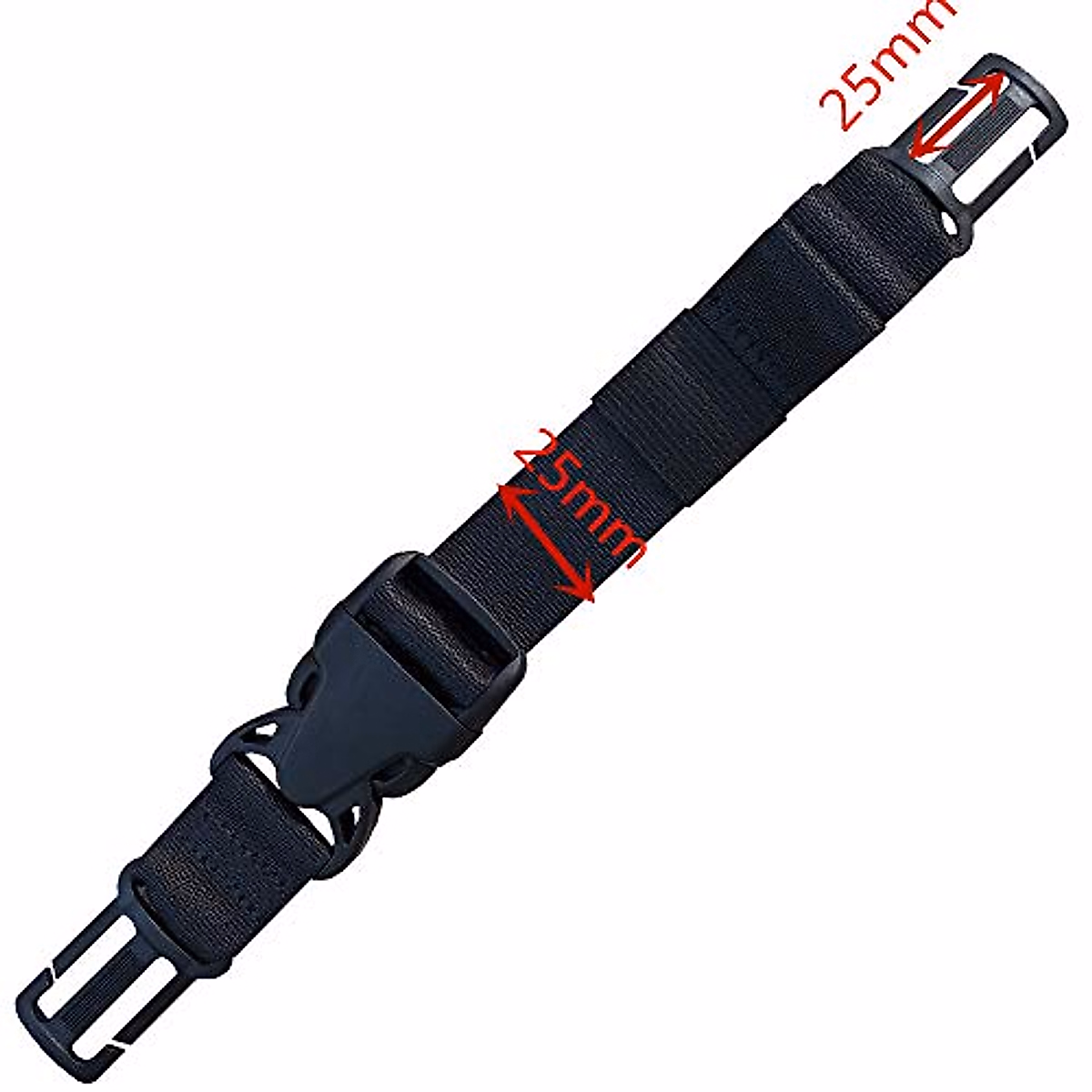 HDHYK Adjustable Backpack Chest Strap Nylon 1 Inch Webbing，Sternum Straps for Backpack（Khaki）