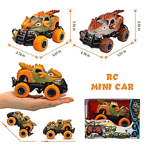 Remote Control Car for Boys 3-5, RC Car Toys for 3 4 5 6 Year Old Boys,4-Channel Off-Road Monster Trucks for Boys,1/43 Scale Remote Control Car for Girls 3-6,Toddlers Gifts for 3 4 5 6 Year Old Boys