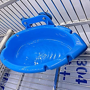 XUEF Bird Bath Tub Bowl Basin Parrot Cage Hanging Bathing Box Bathing Supplies Feeder Bird Cage Shower Accessories for Small Birds Parrots