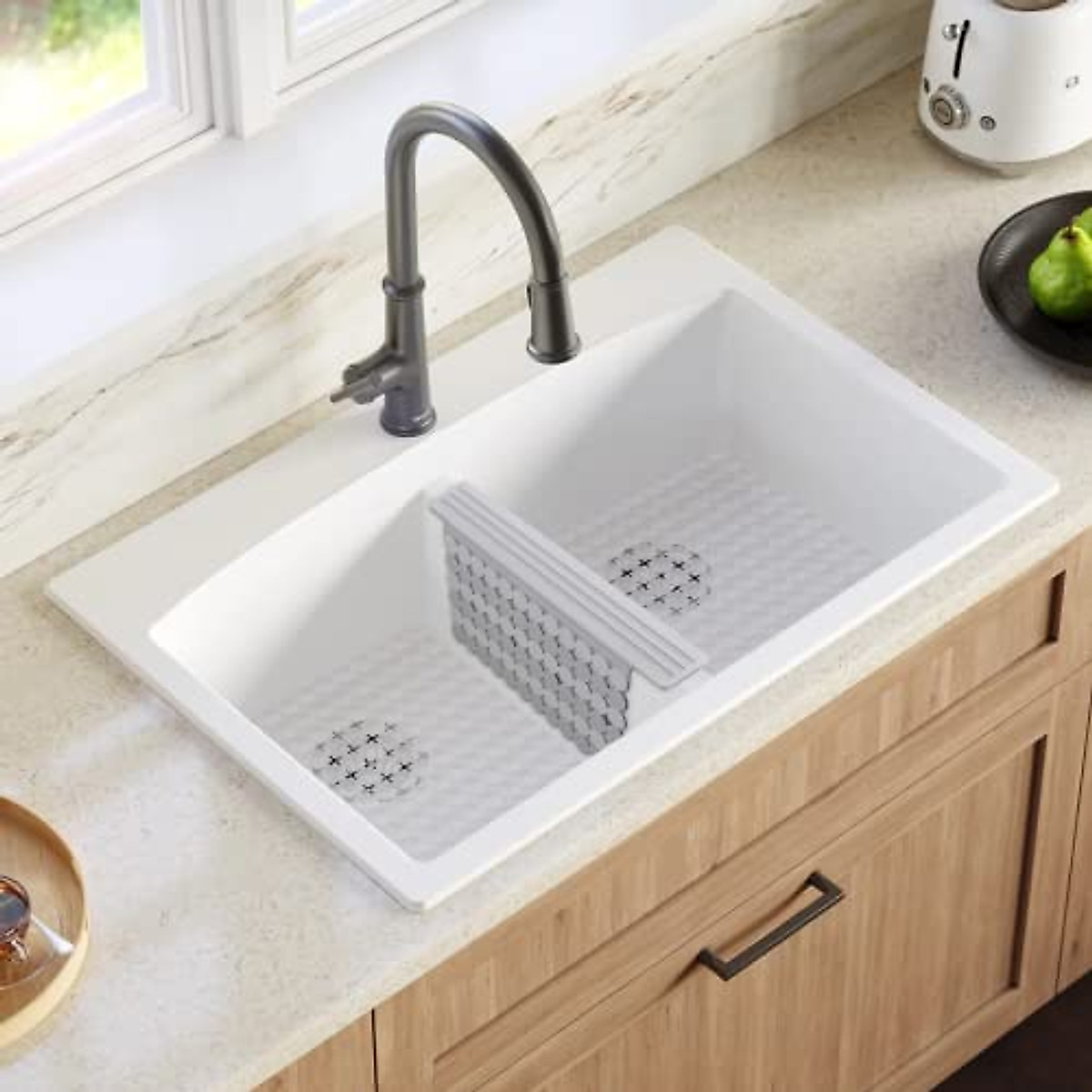 Bligli Plastic sink mat and sink saddle mat Sink protector mats for kitchens sinks