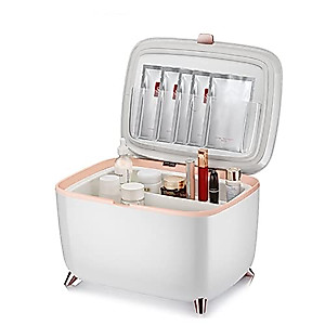 YAARN Small Fridge for Bedroom Refrigerator 9L Mask Skin Care Cold Storage Cosmetic Small Refrigerator Mini Intelligent Temperature Control Box