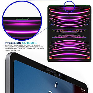 Tech Armor (2 Pack Matte Screen Protector Film for iPad Pro 12.9 Inch (2022/21/20/18) - Perfect for Drawing, Writing, and Note-taking like on Paper