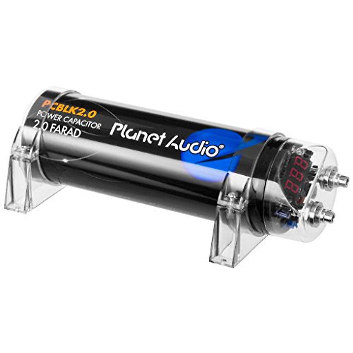 Planet Audio PCBLK2.0 – 2 Farad Car Capacitor For Energy Storage To Enhance Bass Demand From Audio System