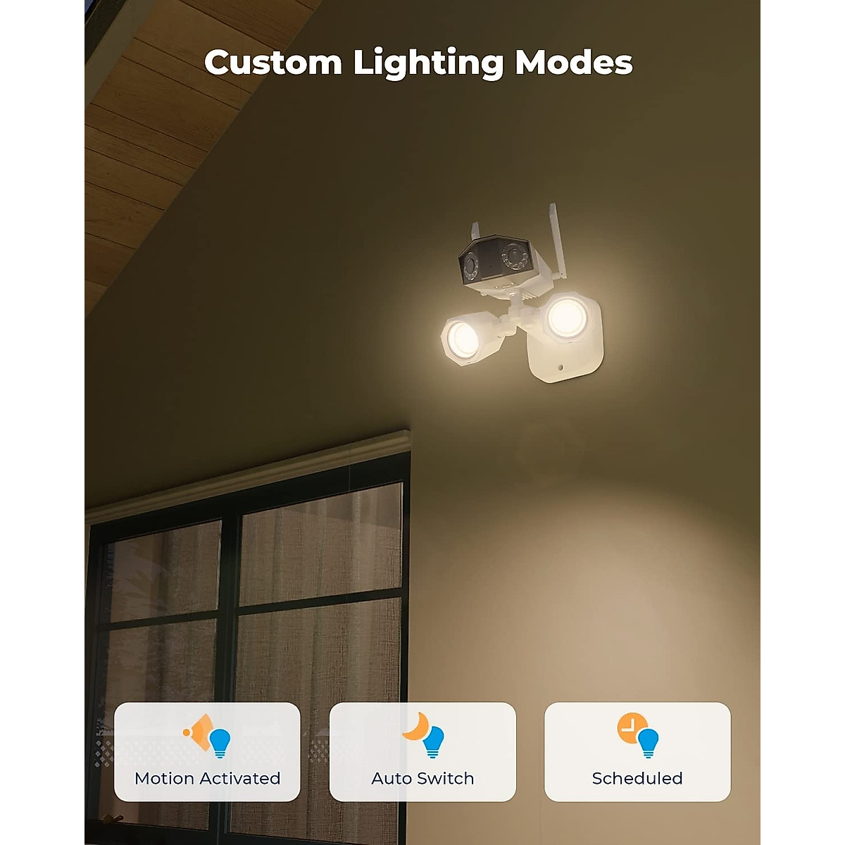 REOLINK Floodlight Camera with 256GB microSD Card Bundle, Duo Floodlight WiFi, 8MP Dual-Lens Camera for Outdoor Security, 5GHz/2.4GHz WiFi, Human/Vehicle/Pet Detection, Local Storage