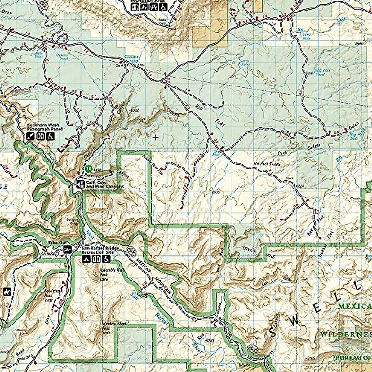 San Rafael Swell Map [BLM - Price Field Office] (National Geographic Trails Illustrated Map, 712)