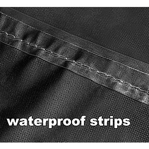 Patio Rattan Corner Sofa Furniture Covers UCARE Waterproof 420D Fabric L Shaped Garden Furniture Sectional Couch Protector Cover for Outdoor Indoor Veranda with Handle (V-Shape (270x270cm/ 106x106in))