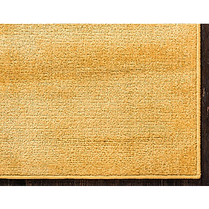 Rugs.com Soho Collection Rug – 10' x 13' Gold Low Rug Perfect for Living Rooms, Large Dining Rooms, Open Floorplans