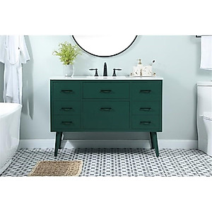 Elegant Kitchen and Bath 48 inch Bathroom Vanity Cabinet - Green