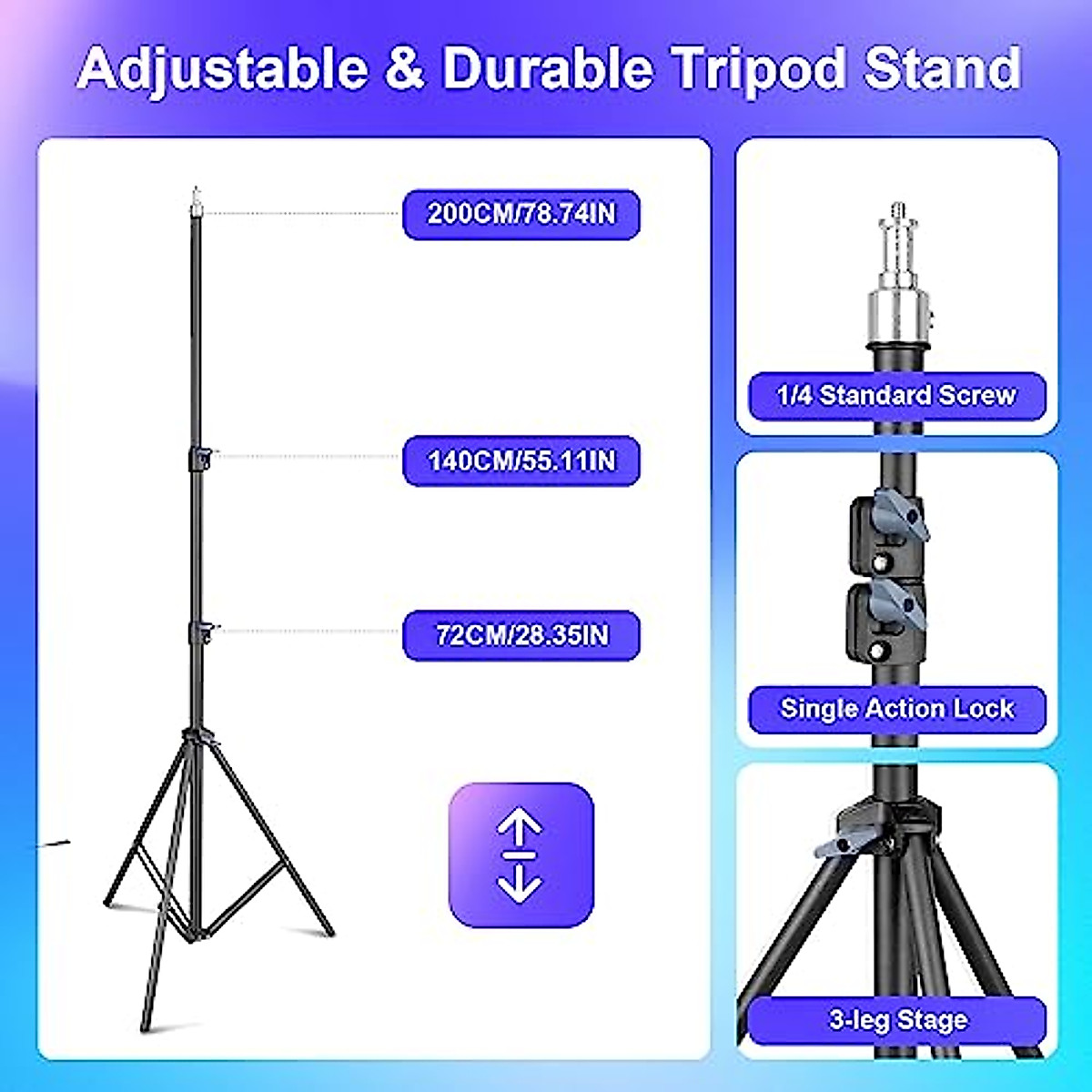 Torjim Softbox Lighting Kit, 27" x 27" Professional Photography Lighting Kit with 85W 3000-7500K E26 LED Bulbs, Continuous Lighting System Kit for Portrait, Product, Video Recording & Photography