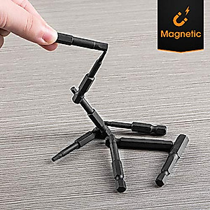10PCS Hex Head Allen Wrench Drill Bit Set, VAKOGAL S2 Steel Hex Head Screwdriver Bit Set, with Magnetic, 1.5-8mm Metric, 1/4 Inch Hex Shank, 2 Inch Length, for Hand Held Wrench and Electric Drills