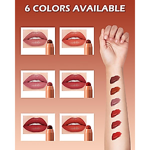 Hydrating Tinted Lip Balm Set-3Pcs Natural Gloss Lip Balm Plumper,Long Lasting Lipgloss Creamy Lipstick,Lightweight High-Pigment Lip Stain Pen Lip Crayon Stick, Christmas Makeup Gift for Women-Set A