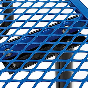 Global Industrial 46" Wheelchair Accessible Round Picnic Table, Surface Mount, Blue