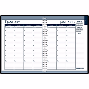 House of Doolittle 2024 Weekly And Monthly Planner Calendar, Black Cover, Tabbed, 8.5 x 11 Inches, January - December (HOD28302-24)