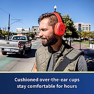 Altigo Wireless Bluetooth Headphones (Over Ear | Active Noise Cancelling) - Red
