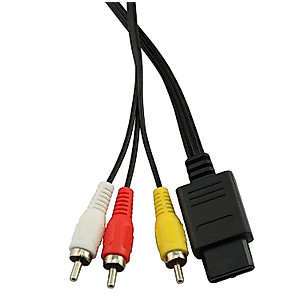 Magic&shell 1PC AV Audio Video Composite Cable Adapter for Nintendo N64 SNES Gamecube GC