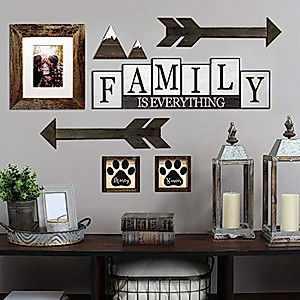 Hanging or Standing Family is Everything Wall Sign or Shelf Sign - Family Sign, Family Signs for Home Decor Wall, Family Decor, Christian Family Wall Decor for Living Room, Family Wall Art - White