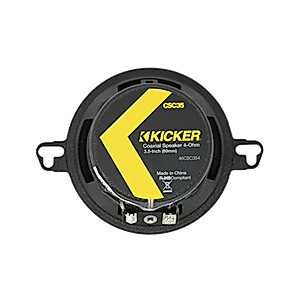 Kicker CSC354, CS Series 3.5" 2 Way Coaxial Car Speakers (46CSC354)