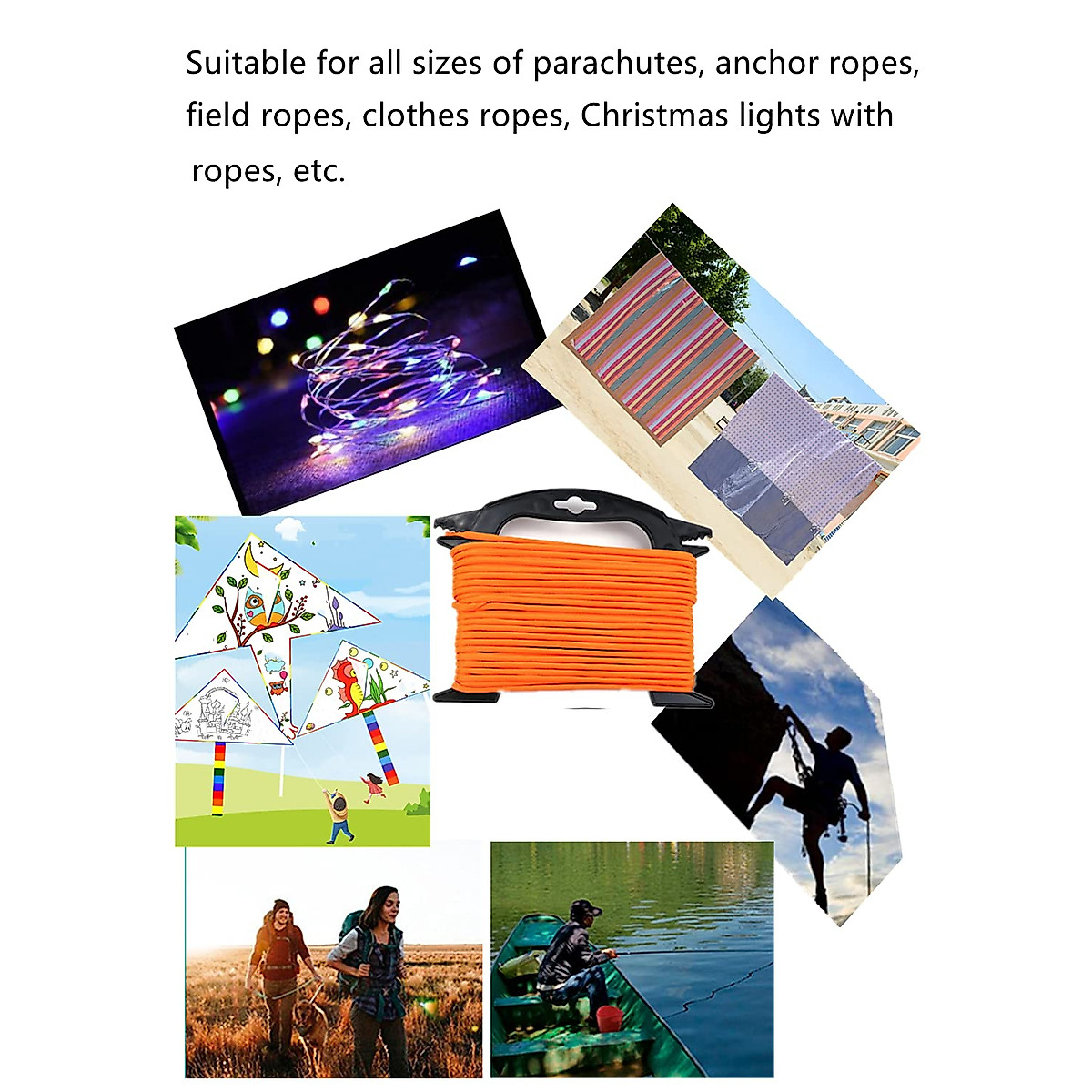 XILEWHZF Line Winder Rope Organizer - Line Winder Rope and Paracord Holder Cord Organizer, Organizer Rope Spooler Accessory Tool Prevent from Knots Recoils and Kinks (6 Pcs)