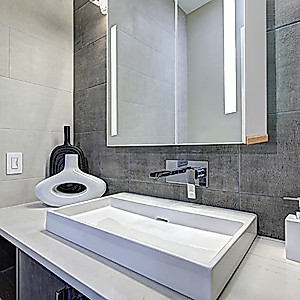 Veryke Bathroom Wall Storage Cabinet Over Toilet, Medicine Cabinet with Double Mirror Door for Bathroom,Living Room