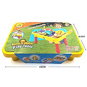 SOWOW Sand and Water Table for Toddlers – 3in1 Indoor & Outdoor Water Table for Kids – Portable Baby Water Table with Cover and Toddler Beach Toys – Sensory Bin Table for Babies & Toddlers