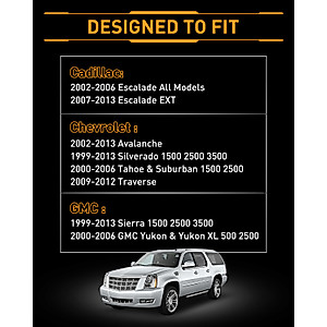 LESAUCE Red OLED Neon Tube LED License Plate Lights Tag Lights Assembly Replacement for Chevy Silverado GMC Sierra 1500 2500 3500 Tahoe Suburban Escalade Yukon XL, 2PCS