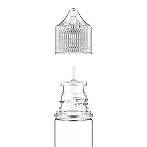Chubby Gorilla 60ML Unicorn Bottle Clear Bottle/Natl Cap V3 (5 Pack), CGUB1-60MLV3-NATL