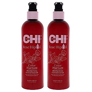 Rose Hip Oil Color Nurture Protecting Conditioner by Chi For Unisex - 11.5 oz Conditioner - (Pack of 2)