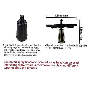 Upgrade Your Bar Supplies with our Commercial Cup Rinser Washer & Dual Temperature Faucet - Perfect Coffee Shop Equipment for Quick and Easy Cleaning