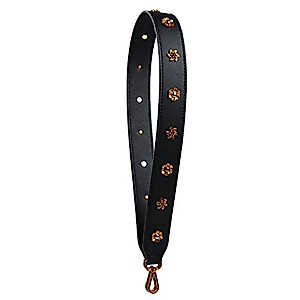 HandBag Straps Replacement PU Leather Handbags Strap Shoulder Bag Straps (Black-02)