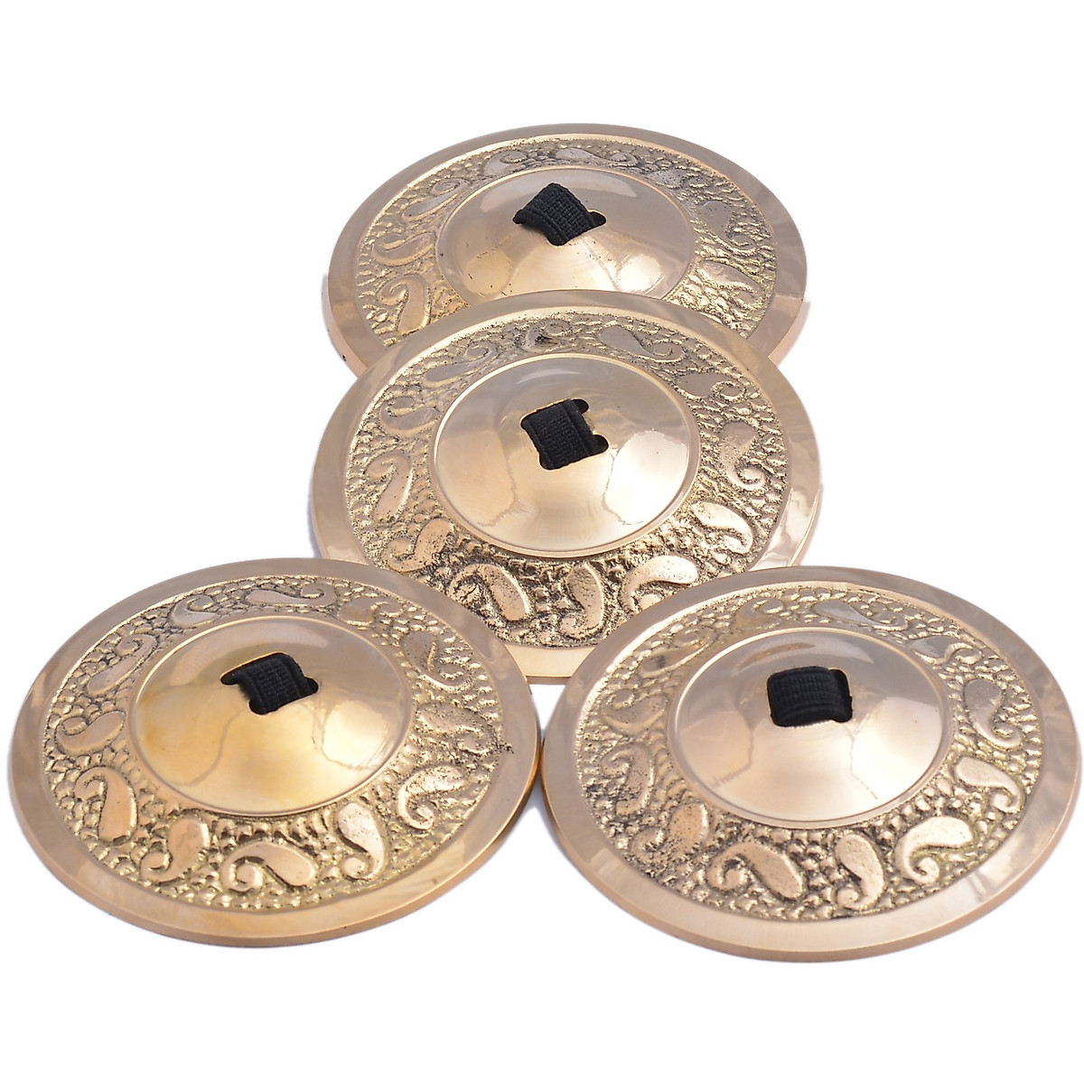 Wevez® 2 Pairs / 4 pcs American Belly Dance Finger Zills/Sagats/Cymbals