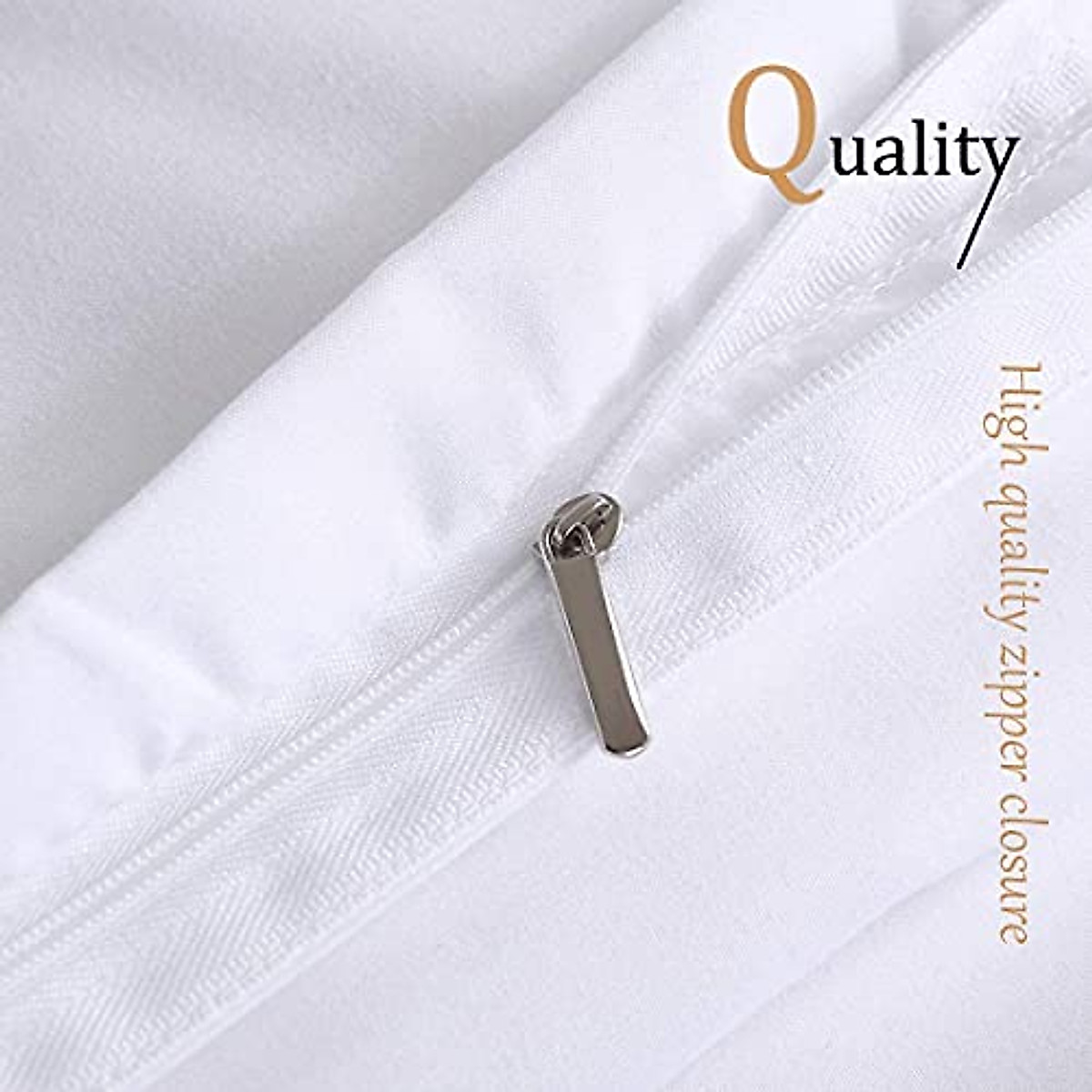 Precious Star Linen Decorative Pinch Pleated Pintuck Duvet Cover Set Super King 108x98 Inch with Zipper & Corner Ties, 800-TC 100% Cotton Soft & Cozy Duvet Cover & 2 Pillow Sham, Grey