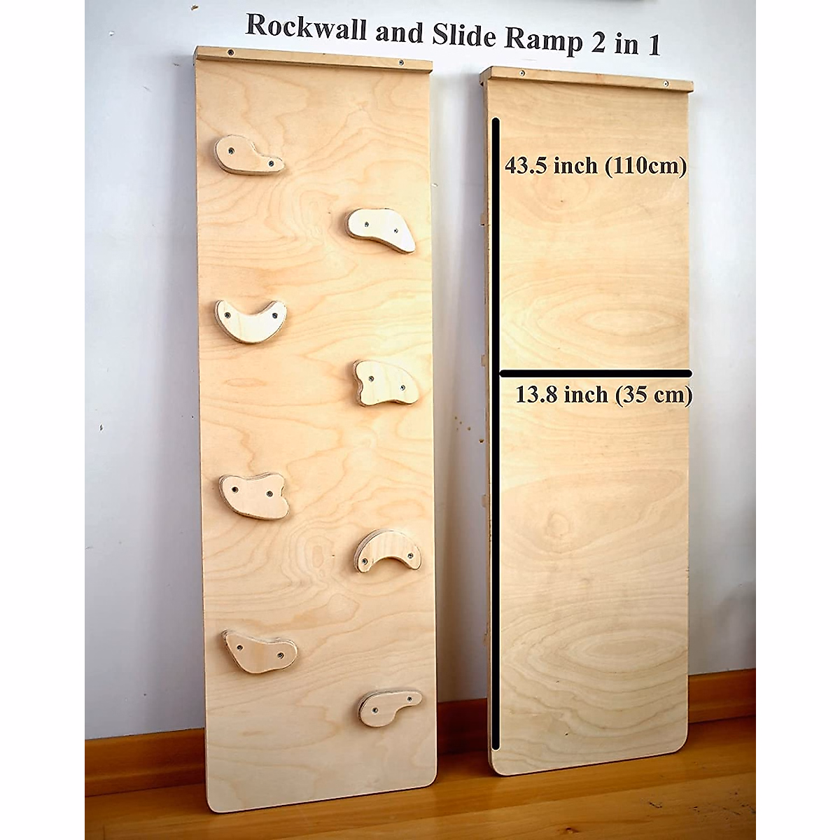 Climbing Arch | Montessori Rocker Arch | Arch with Two Sided Ramp | Wooden Climbing Arch | Climbing Wall for Children's Rooms | Indoor Playground for Climbing (Rock Ramp)