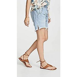 One Teaspoon Women's Hustler Shabbies Boyfriend Shorts, Hustler, Blue, XS