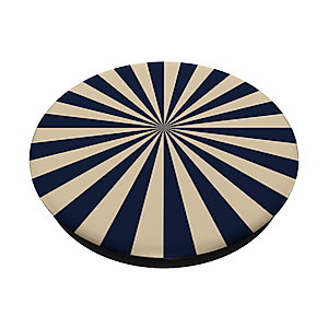 Blue Summer Spiral Ray Pattern Vintage America Print PopSockets Swappable PopGrip