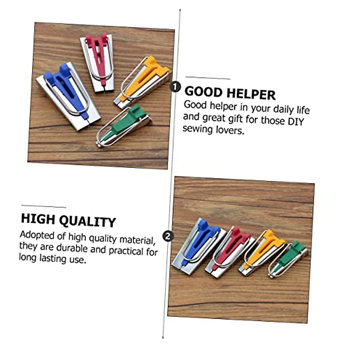 COHEALI 1 Set Pin Bag Folding Bias Strips Set Fabric Bias Tape Maker Sewing Quilting Tools Carpet Tools Carpet Tape Rug Set Fabric Sewing Maker Quilting Tool Kit Bias Tape Maker Tool Green