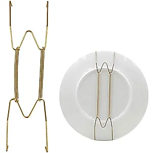 EEEKit Dish Display Plate Hangers, 10-Pack 10 Inch Wall Plate Spring Hook Holder Hanging Wire for The Wall Home Decoration Accessory 8/10/12Inch