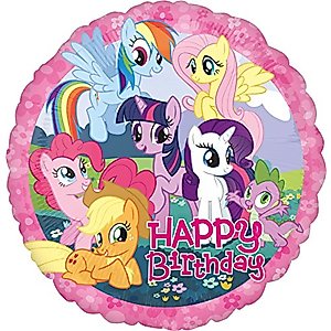 Anagram International My Little Pony Birthday Foil Balloon, 17'', Multicolor