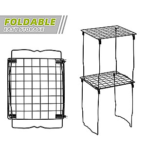 2 Pcs Locker Shelf, 12" Stackable Locker Shelves for School Lockers Office Locker Organizer Suitable for School, Office, Bathroom