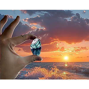 1 lb Rough Crystals Bulk Raw Rainbow Fluorite Healing Stones for Tumbling, Wire Wrapping, Wicca Reiki,Meditation