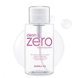 BANILA CO Clean It Zero Pure Cleansing Water | Gentle Cleanser for Sensitive Skin | Micellar Water Makeup Remover No Rinse & Oil Free (310ml / 10.48 fl.oz)