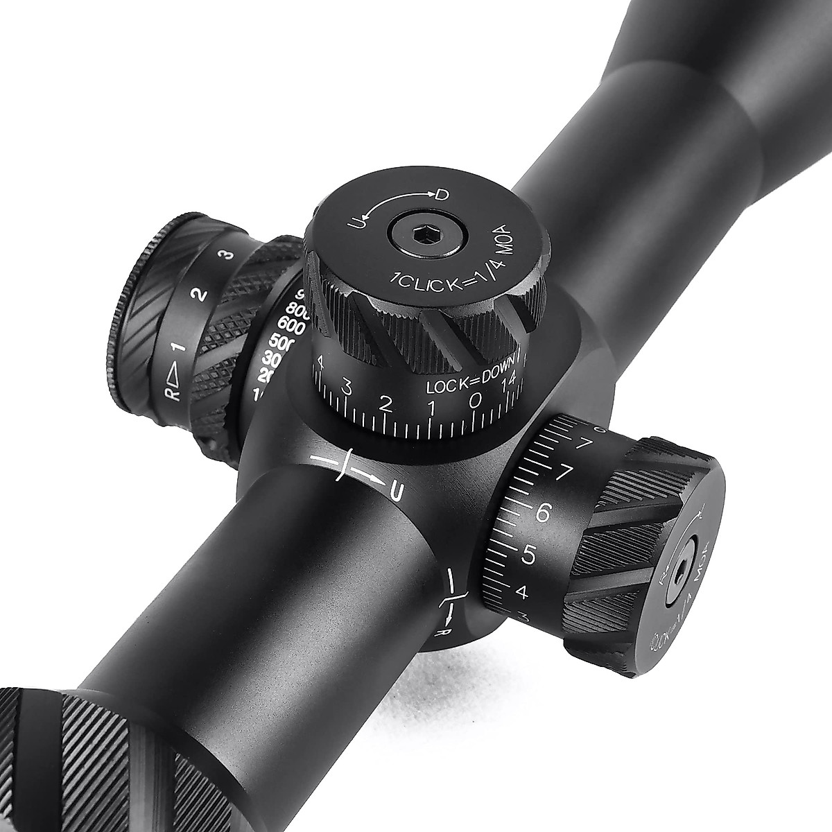 Sniper VT4.5-14x44FFP First Focal Plane (FFP) Rifle Scope 30mm Tube with Red/Green Illuminated MOA Reticle