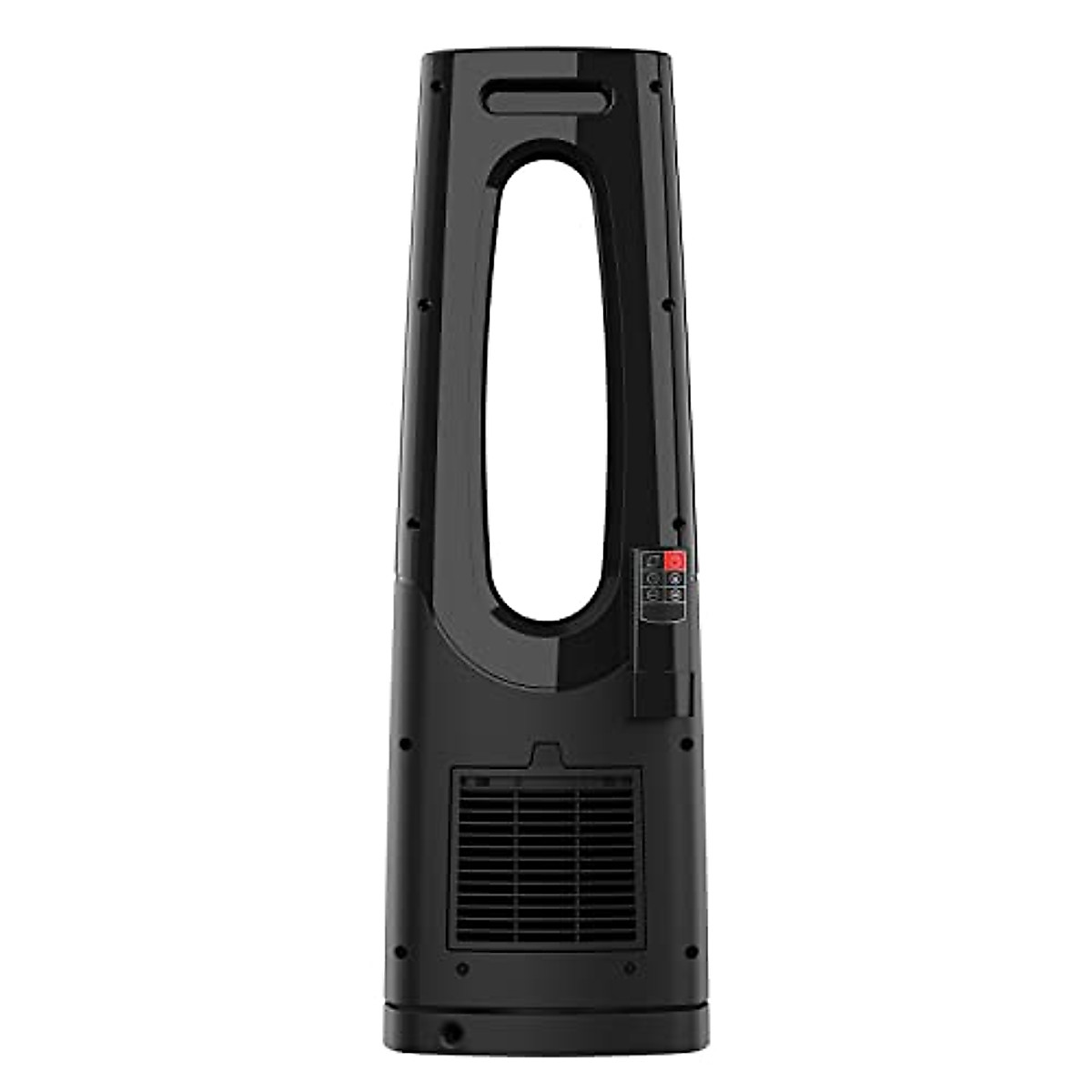 Lasko Oscillating Bladeless Ceramic Tower Space Heater for Home with Enhanced Safety, Adjustable Thermostat, Timer and Remote Control, 38.05 x 9.19 x 7.0, Black, 1500W, CW210