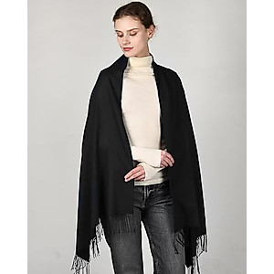 FURTALK Womens Pashmina Shawl Wraps Cashmere Feel Winter Scarf Soft Warm Blanket