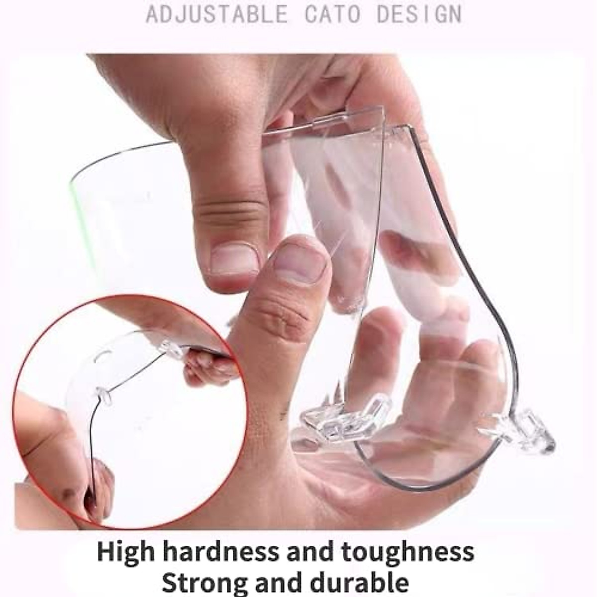 Bird Bath Cage, Cleaning Pet Supplies Bird Bathtub with Hanging Hooks Come with Free Water Injector for Parrots Spacious Parakeets Portable Shower for Most Birdcage Random Color (S for Square cage)