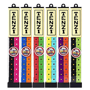 TENZI Dice Party Game - A Fun, Fast Frenzy for The Whole Family - 4 Sets of 10 Colored Dice with Storage Tube - Colors May Vary