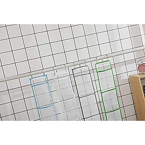 ALYER Hanging Storage Shower Caddy Organizer,Mesh Pockets for Bathroom,Closet,Pantry (Gray)