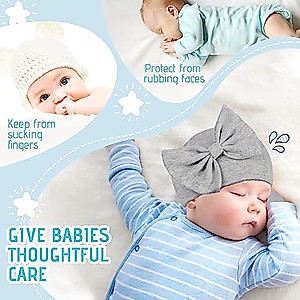 Zando Newborn Baby Girl Hats Soft Beanie Hat Cute for 0-6 Months Infant Toddler Hospital Hat Caps 4 Pack 3 0-3Month