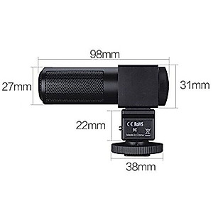 TAKSTAR SGC-698 Photography Interview Recording Microphones MIC 3.5mm Output for Nikon Canon Camera DSLR DV Camcorder